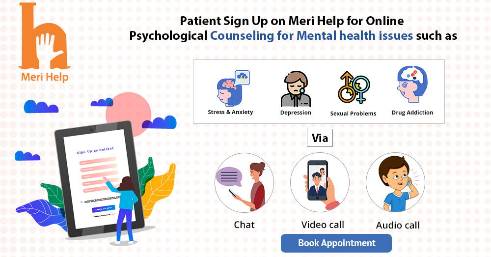 Patient Sign Up | Online Psychological Counseling | Meri Help